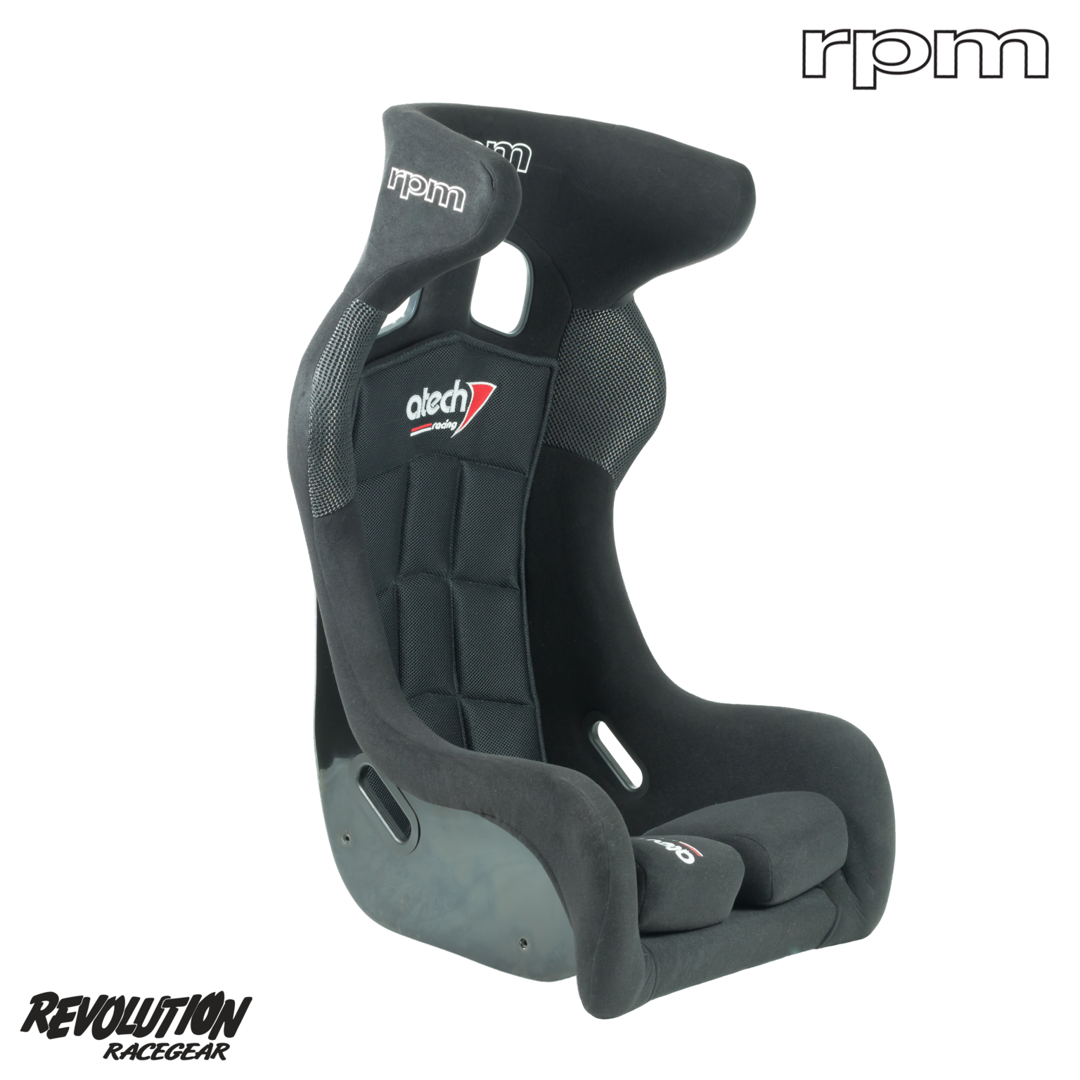 RPM ATECH NORTH SEAT BLACK - Revolution Racegear
