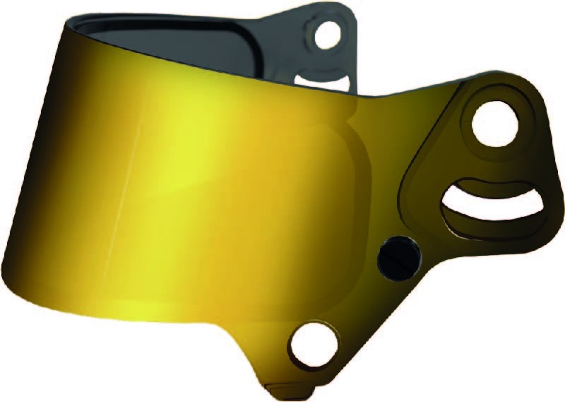 BELL KC7-CMR Gold Mirror DSAF Visor (SE07 / 2mm) - Revolution Racegear